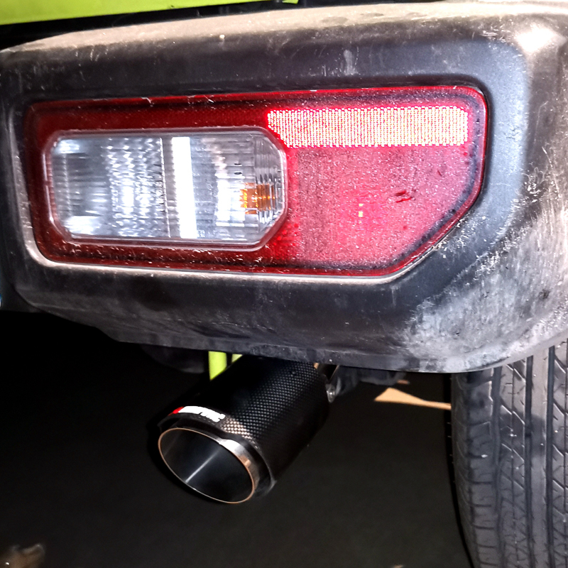 In stock JIMNY ACCESSORIES Jimny Carbon fiber Car Exhaust Muffler Pipe ...