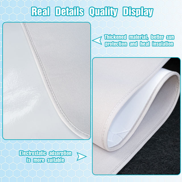 Tesla Model 3 2 Pcs Glass Roof Electrostatic Adhesion Sunshade Sunshade ...
