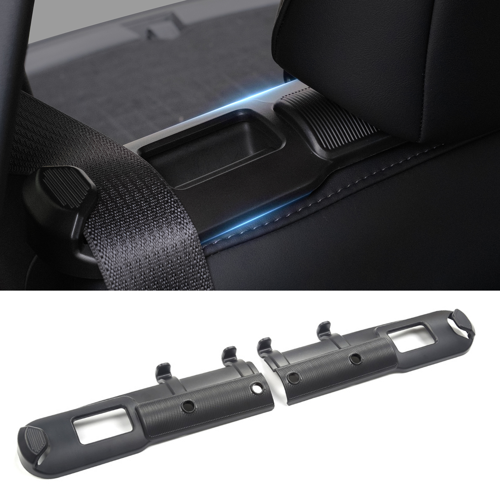 Backseat Seatbelt Guide for Tesla Model Y (2020-2024) - 2 Pack