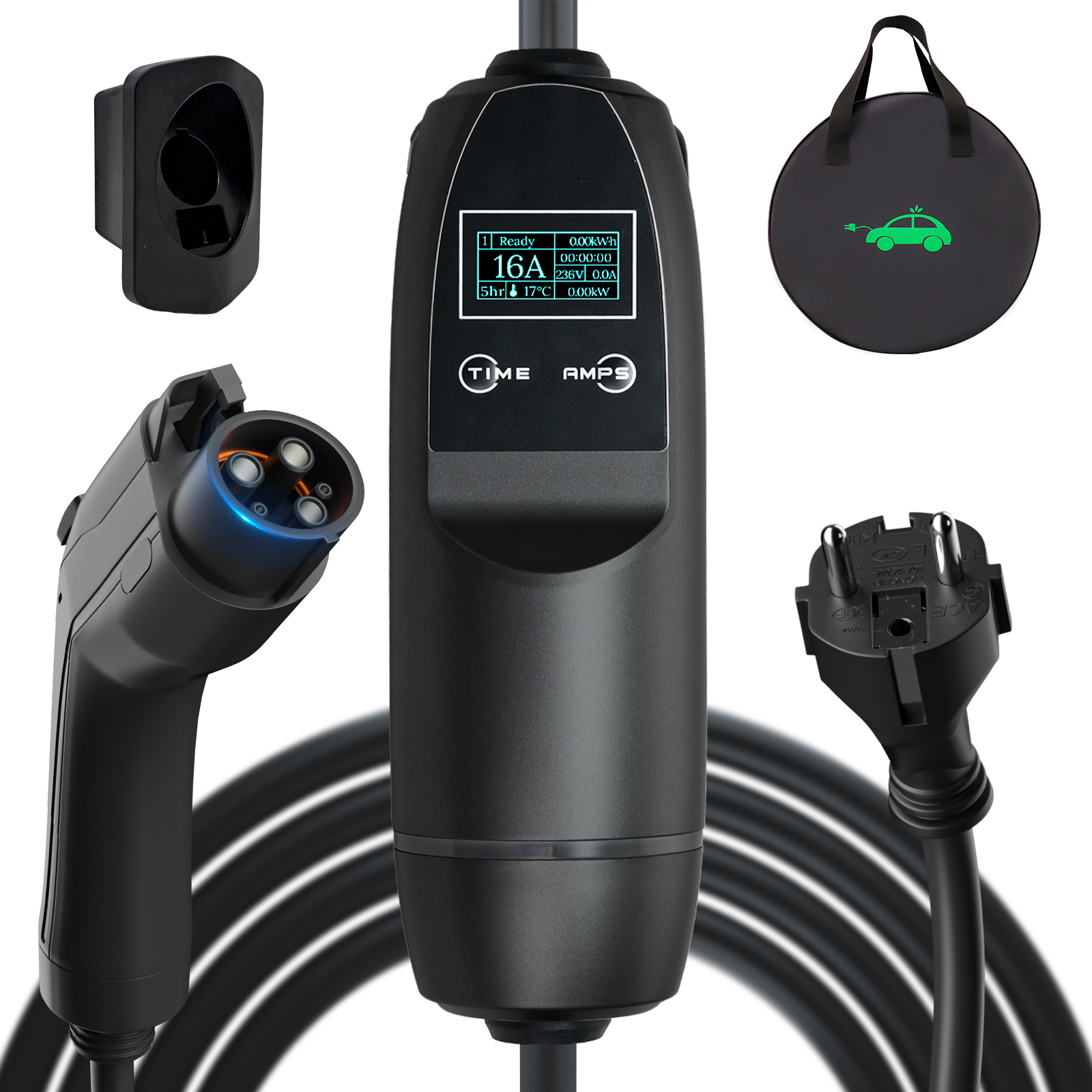 SAE J1772 Portable EV Charger For All Type 1 EVs With Schuko Plug | 6 ...