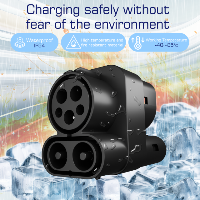 CCS1 to CCS2 DC Fast Charging Adapter, 1000V 200A Max.200KW