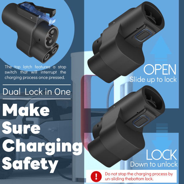 NACS to CCS1 EV Adapter for Tesla Superchargers 500A/1000V Fast Charge