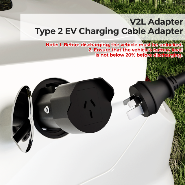 Type 2 V2L Discharging Adapter for BYD, MG, Xpeng Geely Smart Chery