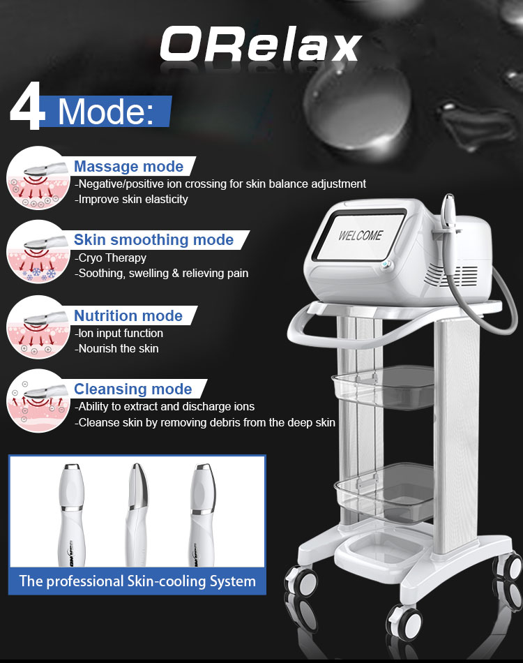 ORelax Cryo Electrophoresis Skin Cooling System Cryo Therapy Facial ...