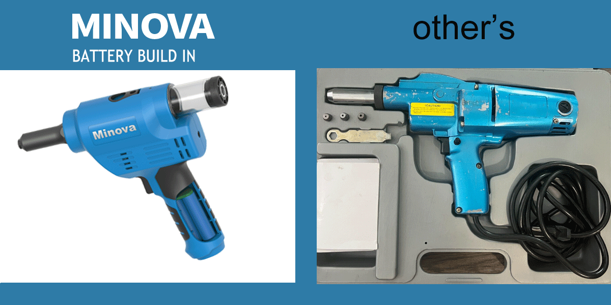 MINOVA KD-02D Cordless Rivet Gun Rivet Tool