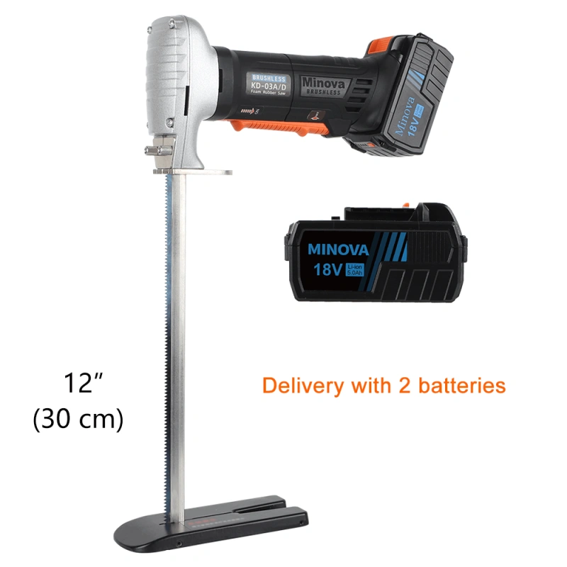 MINOVA KD-03A/D Cordless Upholstery Foam Saw With Toolbox 12"