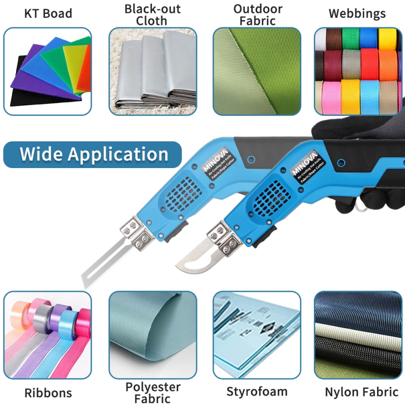 MINOVA Air CooledHot Knife Fabric Cutter Rope KD-7A-0