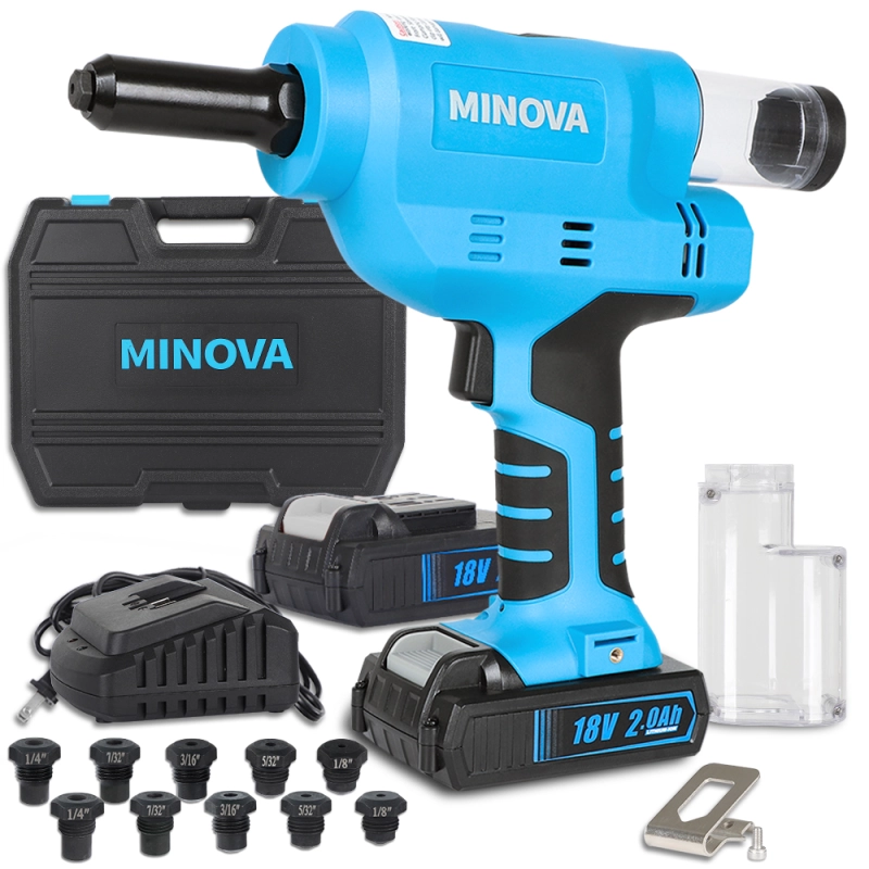 MINOVA 18V Brushless Rivet Gun KD-02X+ Battery Rivet Tool