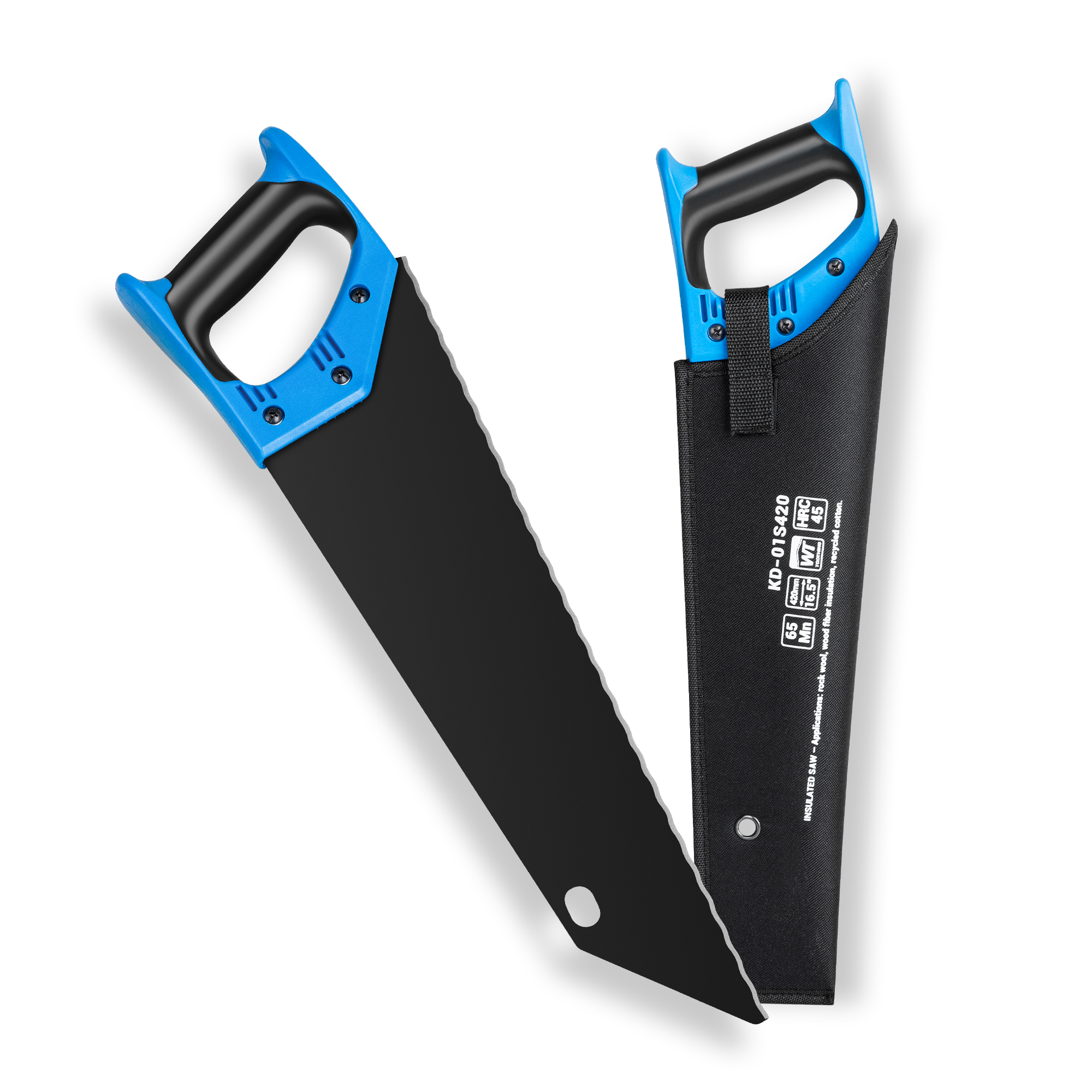 MINOVA Insulation Hand Saw, 16 Inch Steel Blade Wavy Teeth Serrated ...