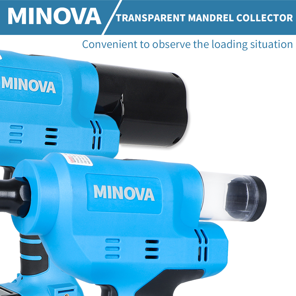 MINOVA 18V Brushless Rivet Gun KD-02X+ Battery Rivet Tool