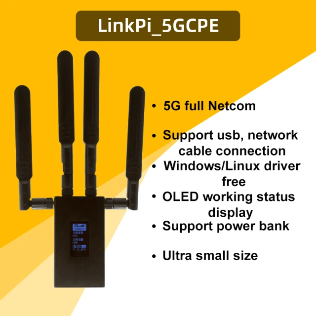 LinkPi 5GCPE - Portable 5G Router - Full Netcom Transfer Port / USB Industrial Gate way / 5G ...