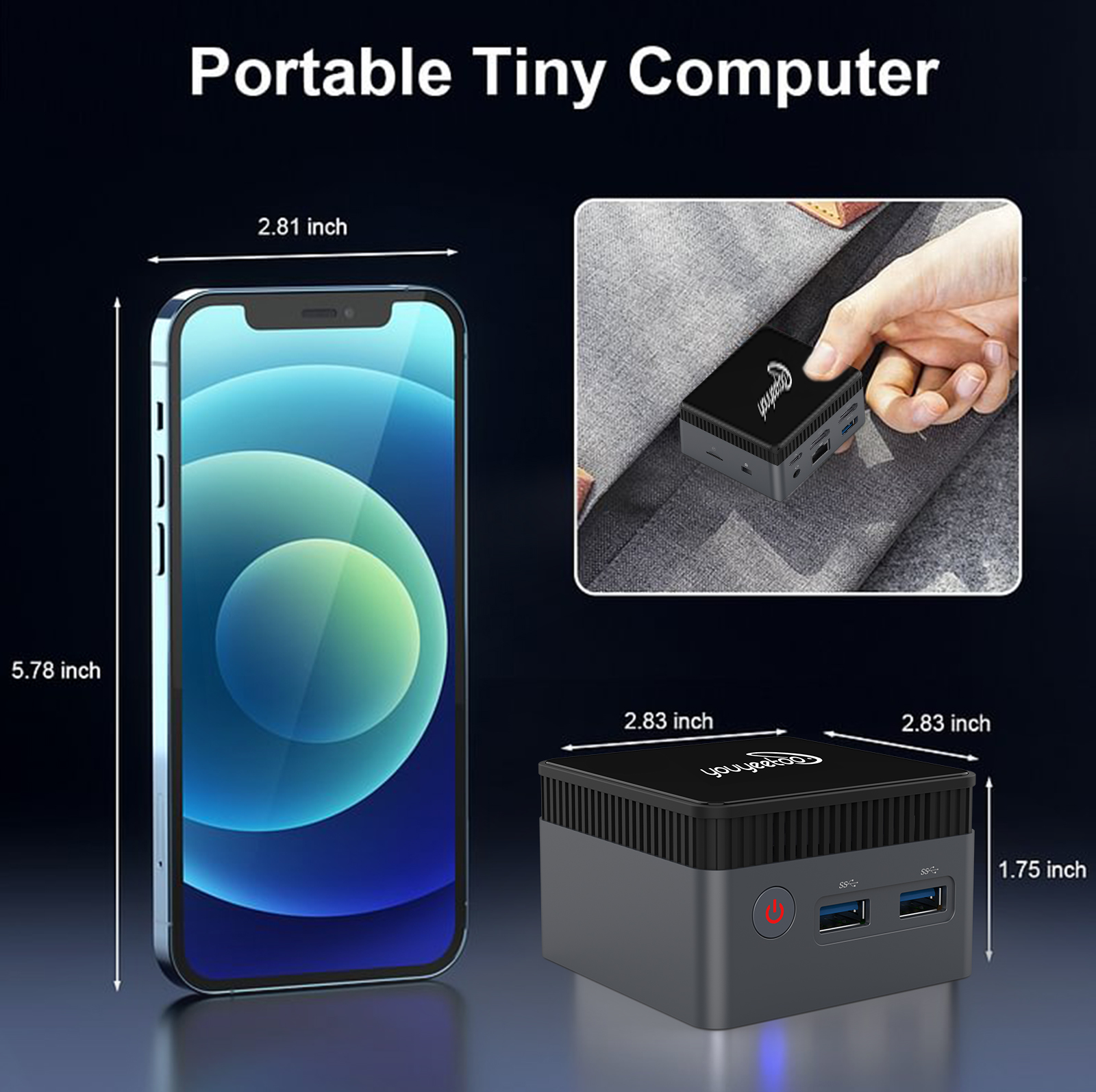 youyeetoo BY50 MINI PC - Intel 11th N5105 - Mini Desktop Computer ...