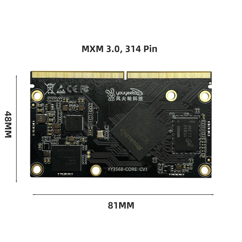 youyeetoo YY3568 ARM Development Board, Based on Rockchip RK3568 Quad ...