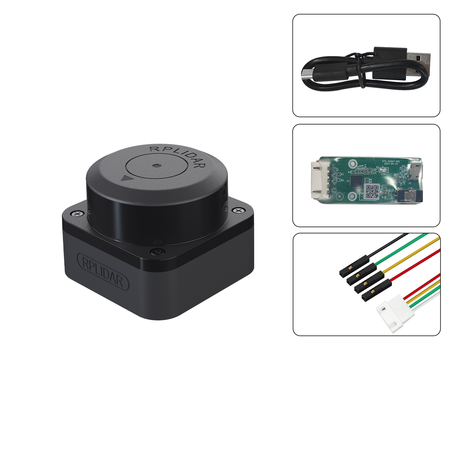 Rplidar C1 360° 12meter Lidar Scanner Seamless Switching Of A1m8 Dtof Lidar Sensor Uav Drone 1724