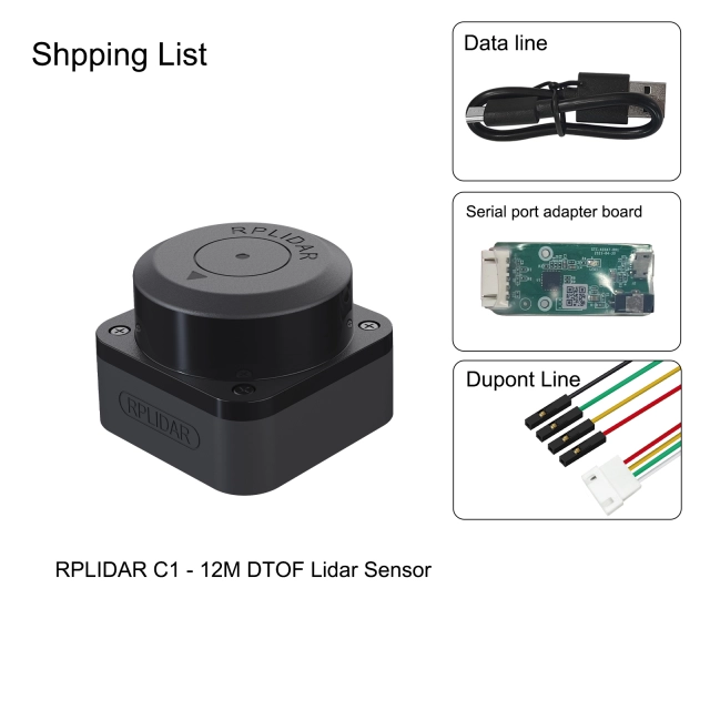 RPLidar C1 - 360° 12Meter Lidar Scanner - Seamless switching of A1M8 ...