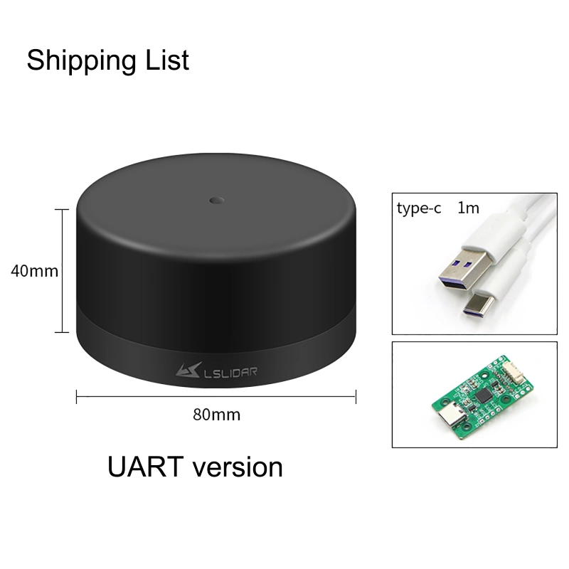 LSLidar M10/M10P Lidar - 25 Meter, 360°, ToF,Class 1, Supports dual ...
