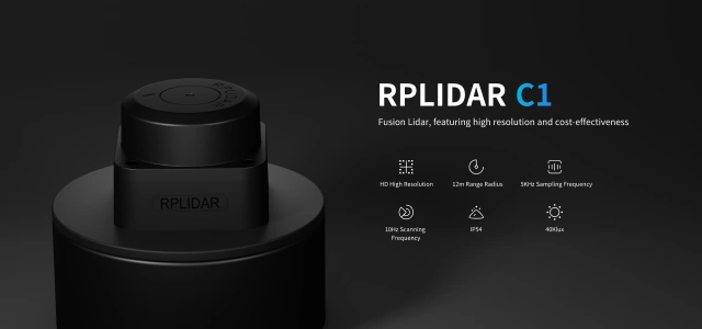 RPLidar C1 - 360° 12Meter Lidar Scanner - Seamless switching of A1M8 ...