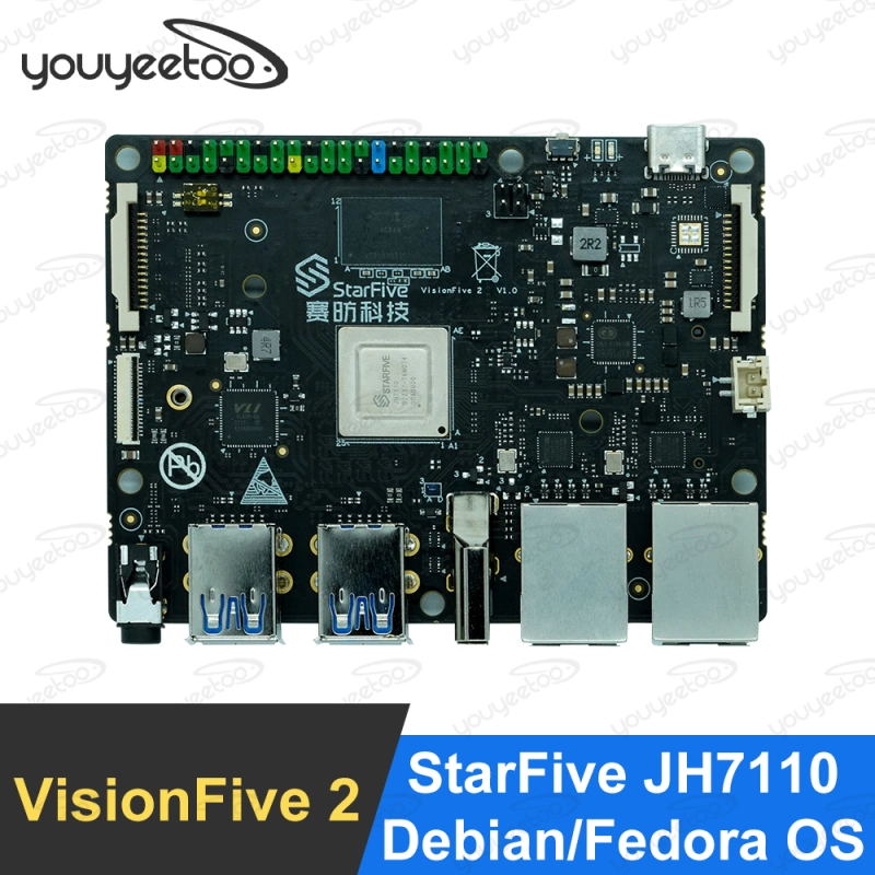 Visionfive 2 V13b Open Source Quad Core Risc V Dev Board Starfive Jh7110 Cpu Integrated
