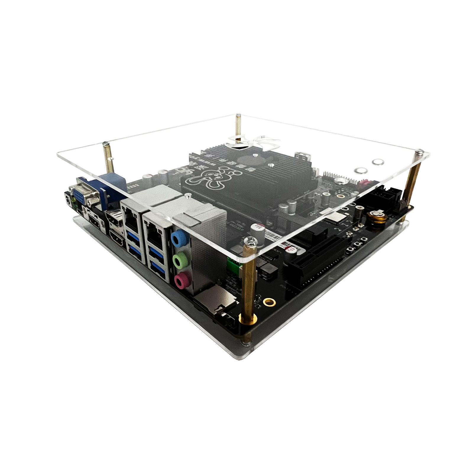 Acrylic Case for ITX-3588j Rockchip RK3588 8K AI MainBoard