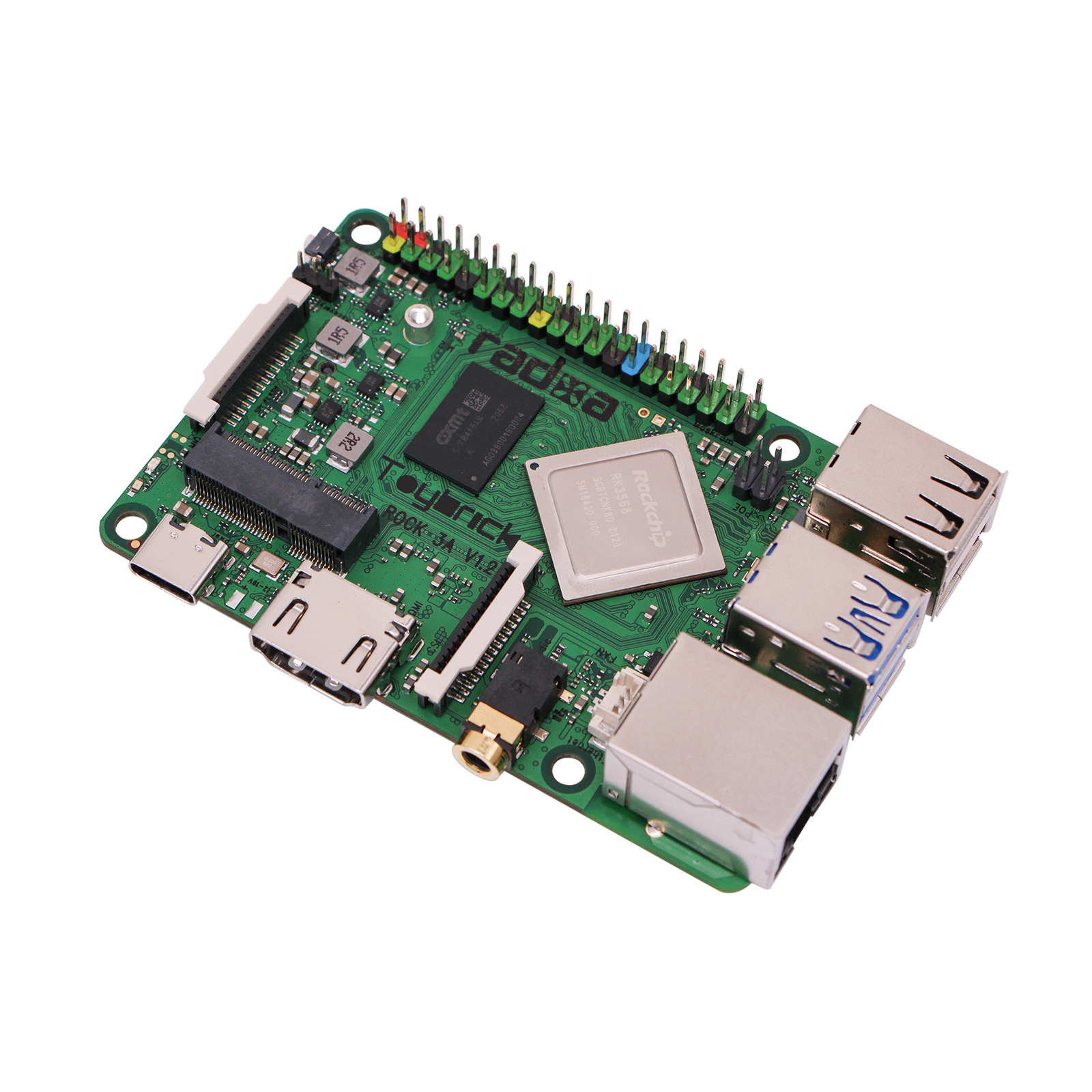 youyeetoo-ROCK PI 3A Rockchip RK3568 ARM Cortex Six Core SBC/Single ...