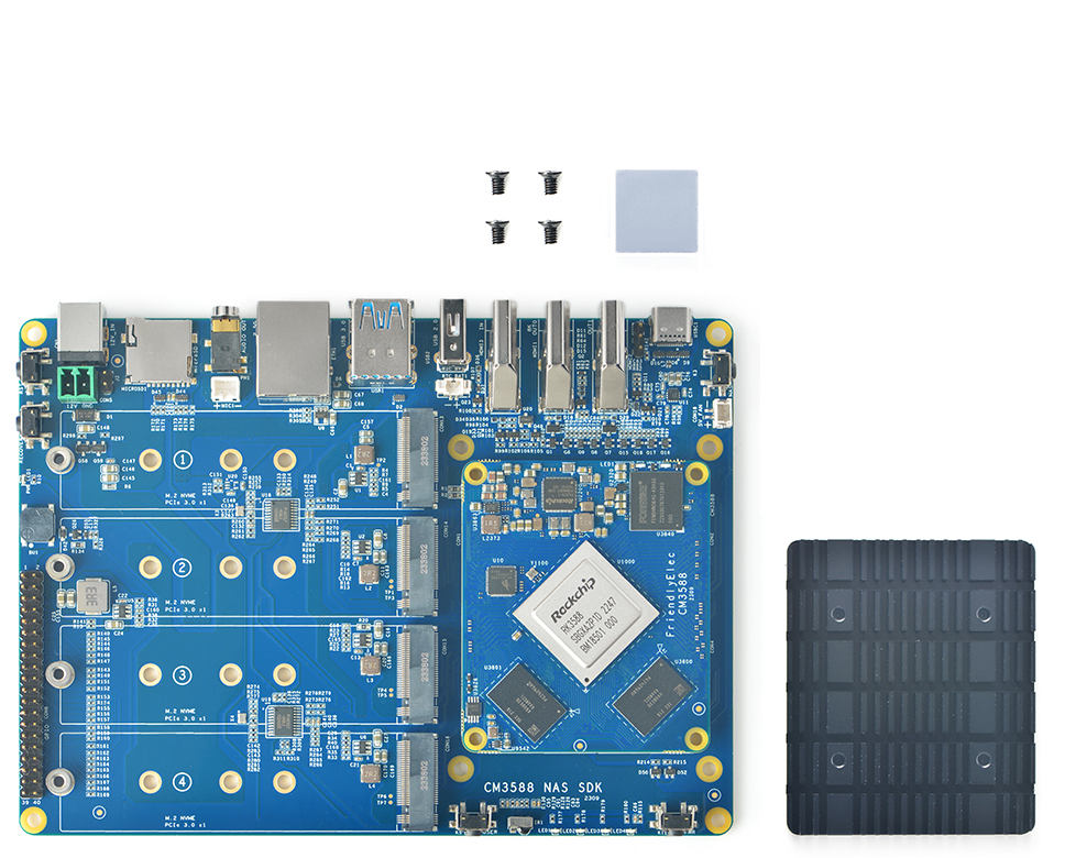 FriendlyElec CM3588 Nas Kit - Rockchip RK3588 Computing Module - NAS ...