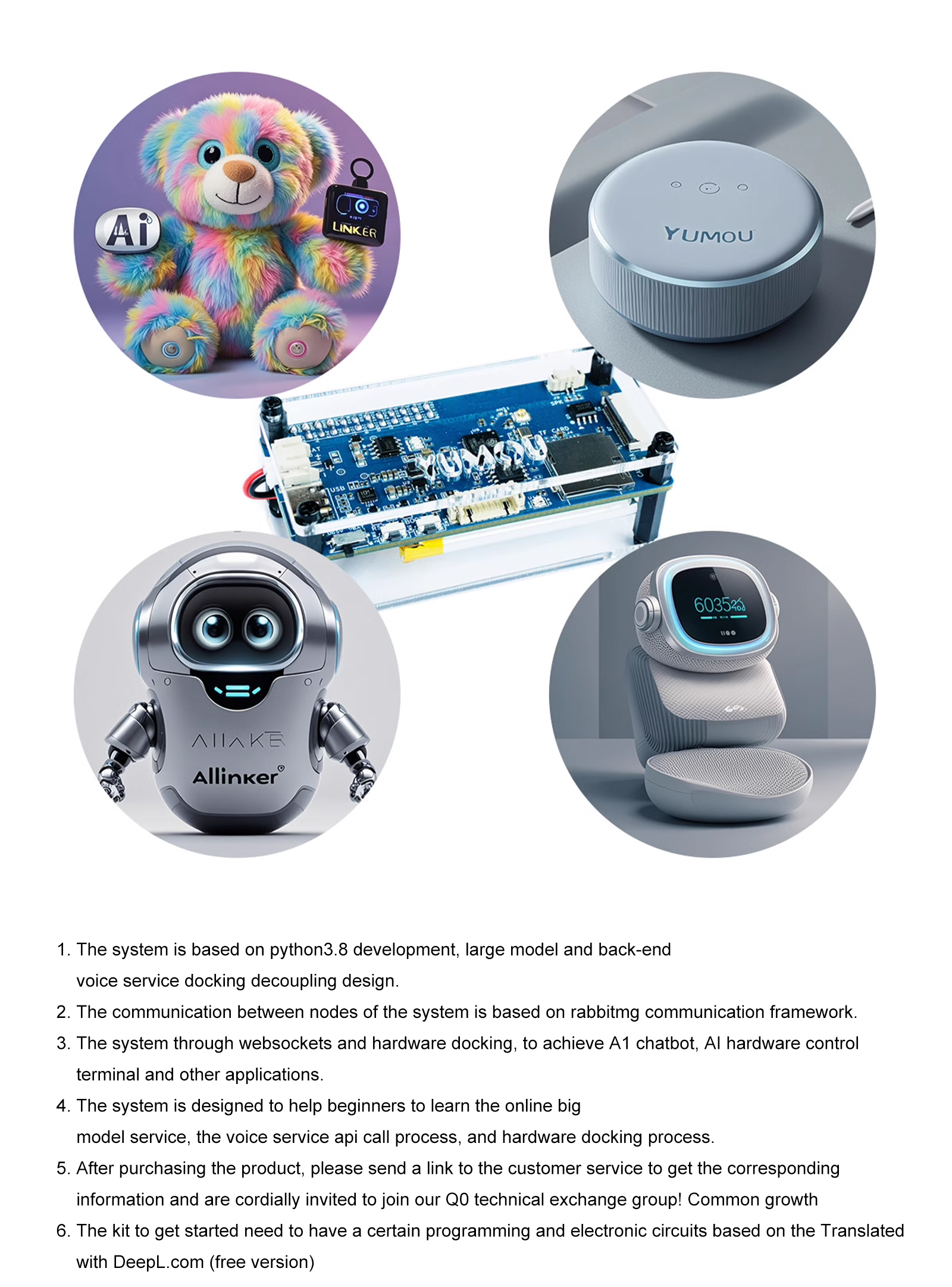 ESP32-AIVoice-Z01 AI Large Model(LLM) Development Kit ChatGPT-4o/Llama 3 Voice Assistant Chatbot ...