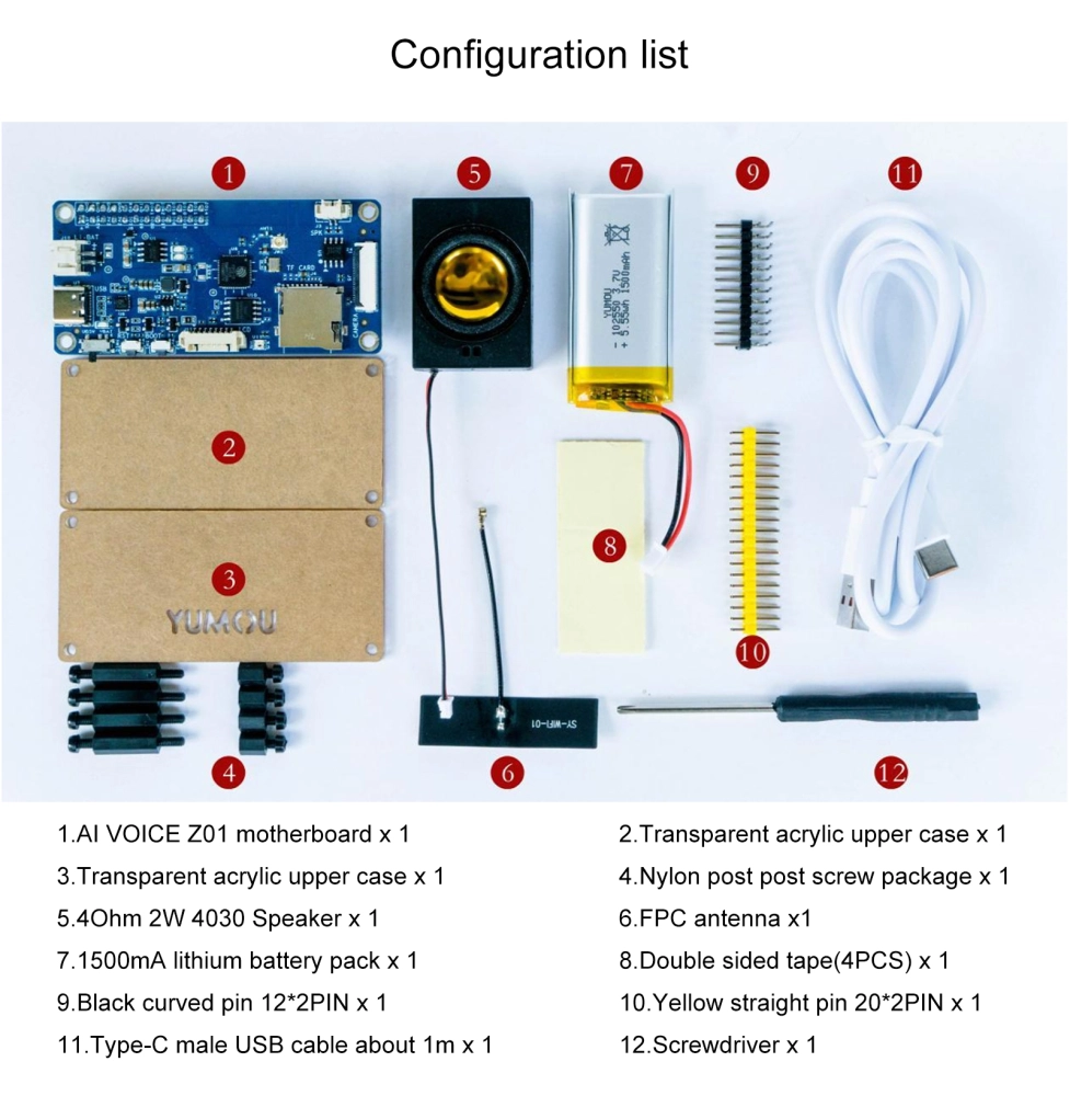 ESP32-AIVoice-Z01 AI Large Model(LLM) Development Kit ChatGPT-4o/Llama ...
