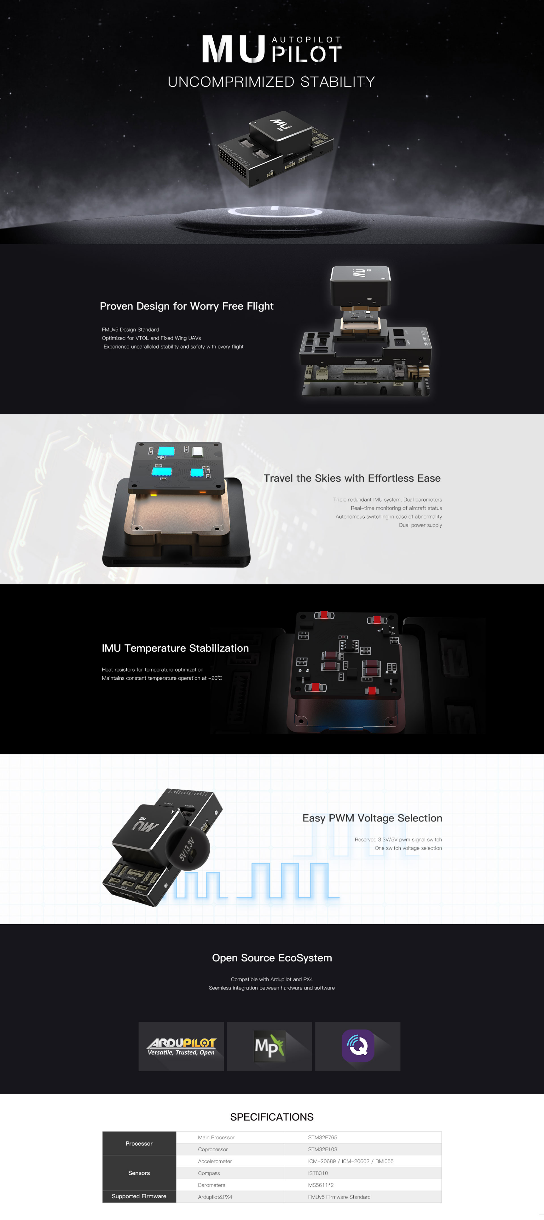 MuPilot V1.0 - Mugin-MuPilot-Flight Controller