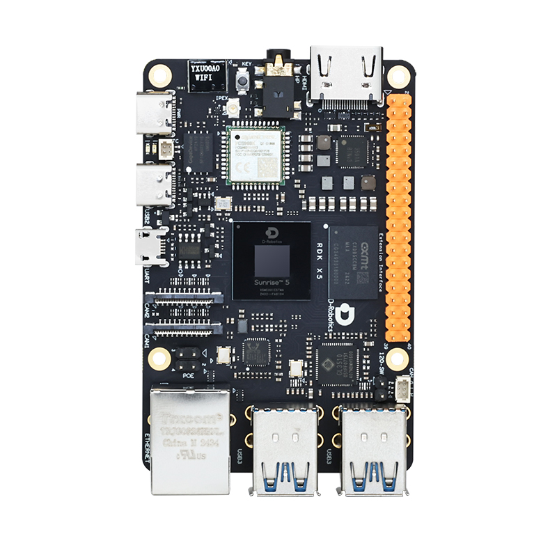 D-Robotics RDK X5 Development Kit with 10 TOPS AI Chip, 8-core CPU, Rich Interfaces for Smart ...