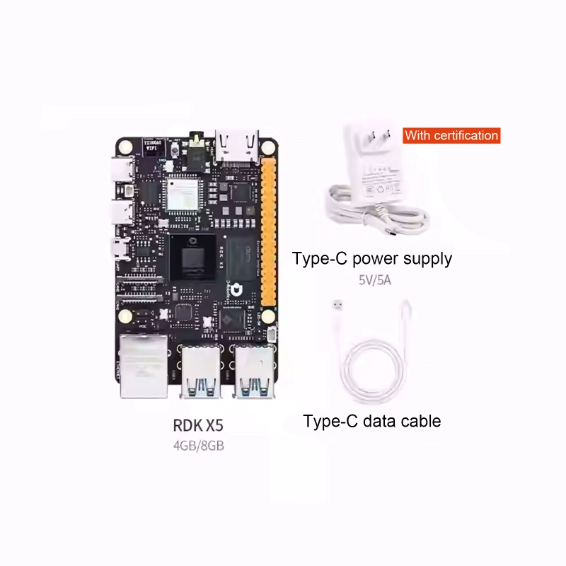 D-Robotics RDK X5 Development Kit with 10 TOPS AI Chip, 8-core CPU, Rich Interfaces for Smart ...