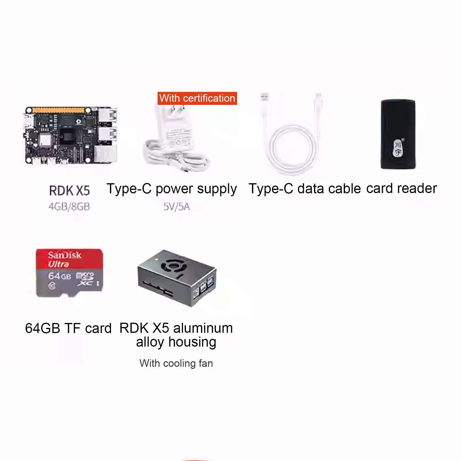 D-Robotics RDK X5 Development Kit with 10 TOPS AI Chip, 8-core CPU, Rich Interfaces for Smart ...