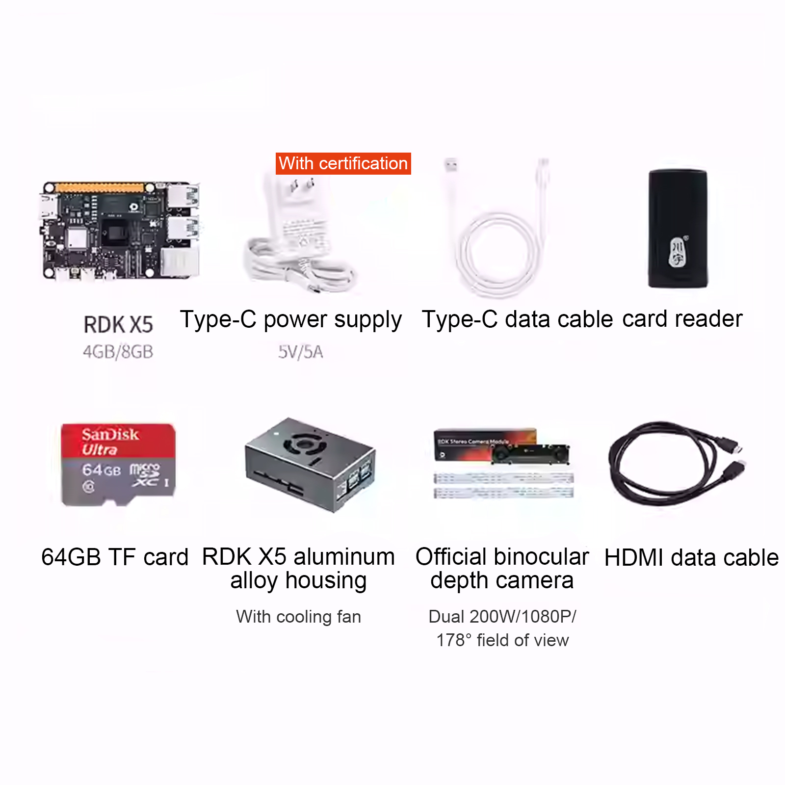D-Robotics RDK X5 Development Kit with 10 TOPS AI Chip, 8-core CPU ...