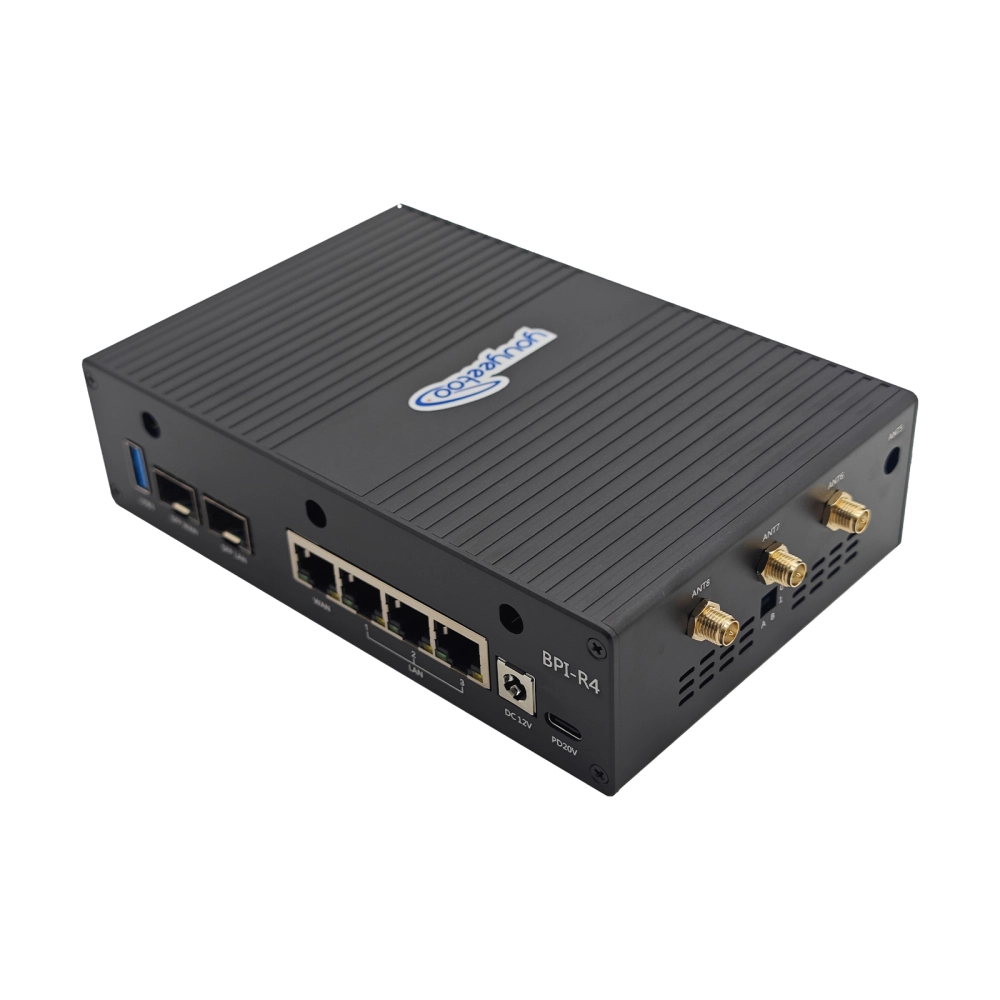 youyeetoo BPI-R4 WIFI 7 Router Kit - Dual 10Gbe SFP Ports, and Triple ...