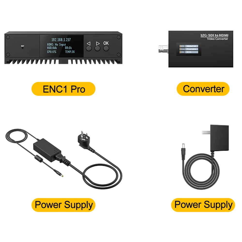 LinkPi ENC1Pro - 4K@60fps NDI Video Encoder - 2xHDMI IN, Built in Tally ...