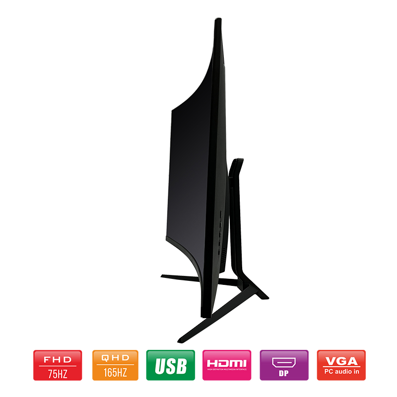 32 inch Curved Gaming Monitor with RGB Light,32 inch