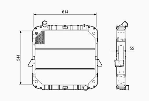 Benz 1620/2423 truck radiator 6955007001