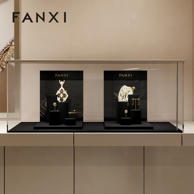 FANXI Counter window custom design jewelry window display display tray ...