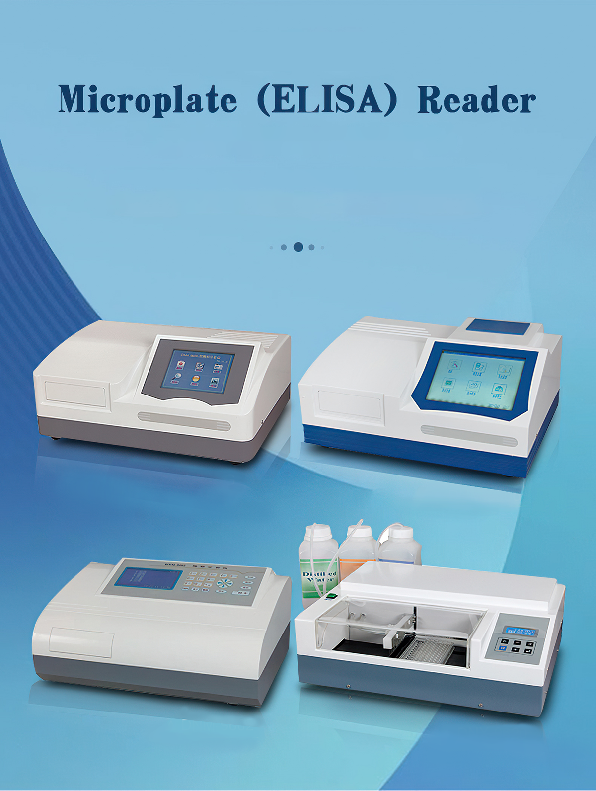 Automatic Laboratory Elisa Reader With 400nm to 800nm UV Microplate Reader