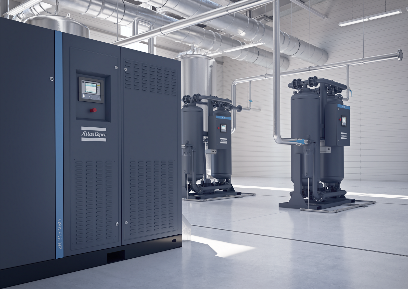 Atlas Copco Oil-lubricated compressors,