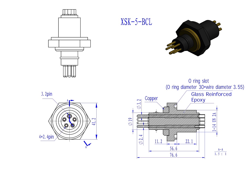 DMRM-RMGG-Connectors,Dry Mating Rubber Molded K-shell electrical connectors