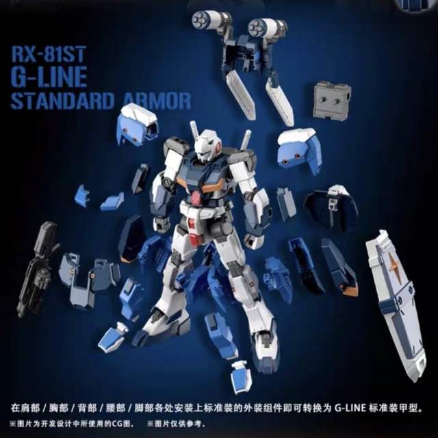 HG 1/144 RX 81ST GLINE STABDARD ARMOR FULL KIT