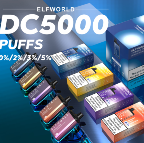 Official Elfworld Vape DC5000, DE6000, CAKY 7000, Reload 6000, PE10000 ...