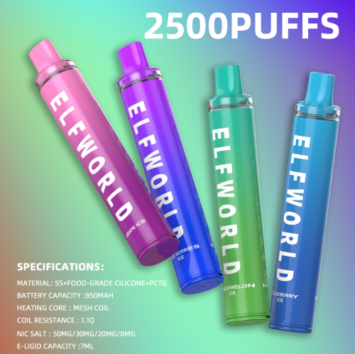 Official Elfworld Vape DC5000, DE6000, CAKY 7000, Reload 6000, PE10000 Vape Wholesale, Factory ...