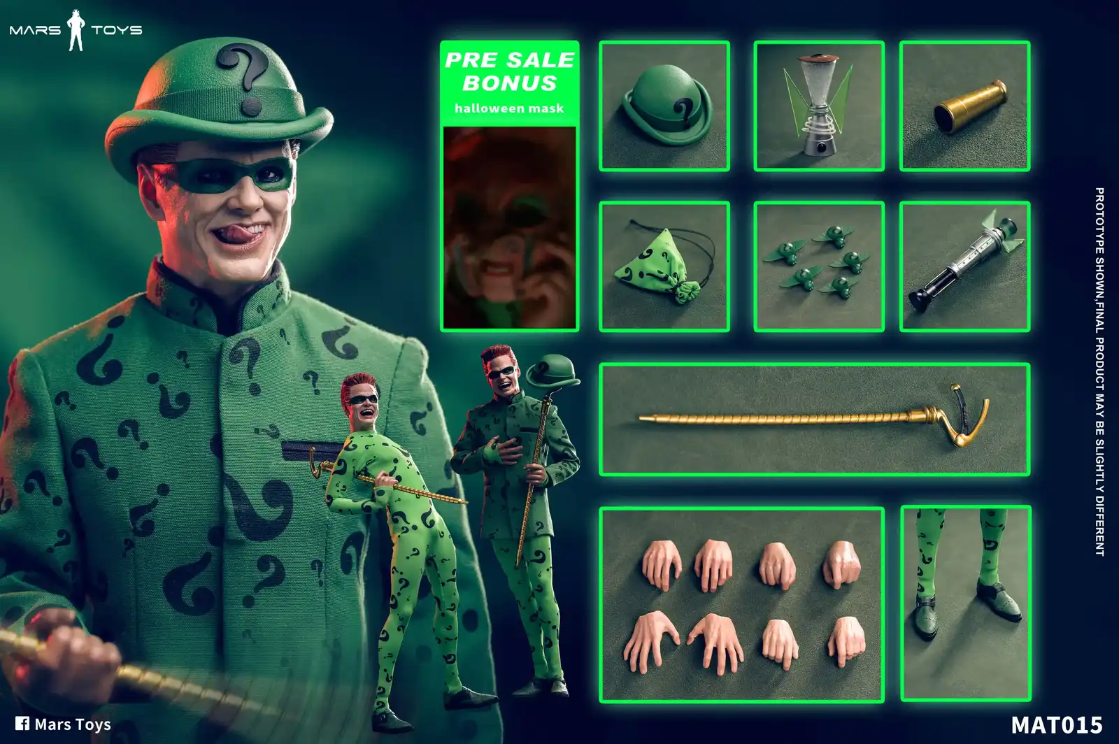 SSR Mars Toys 1/6 Batman Forever Riddler Jim Carrey Action Figure - Pre ...