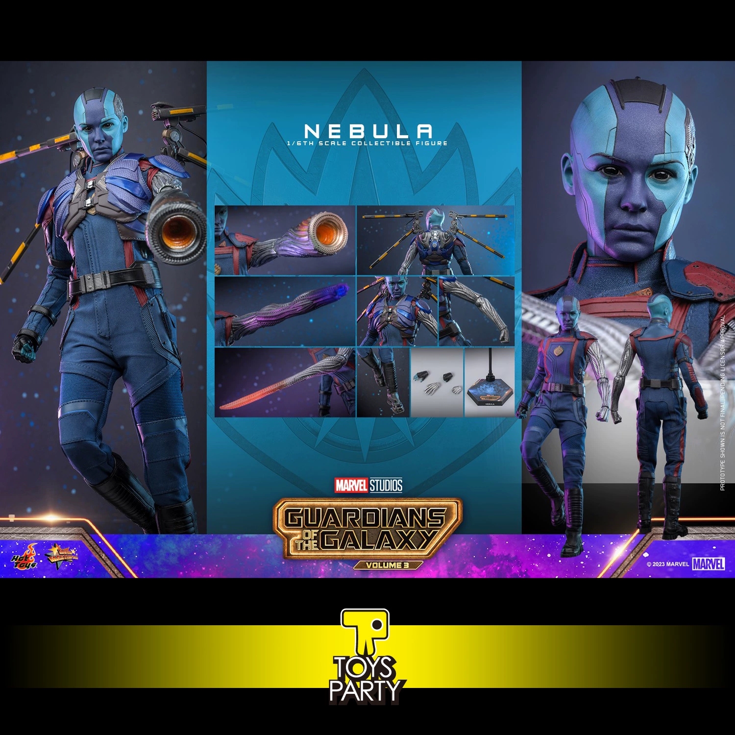 In Stock Hot Toys MMS714 Guardians of the Galaxy 3 Nebula 1/6 Figure