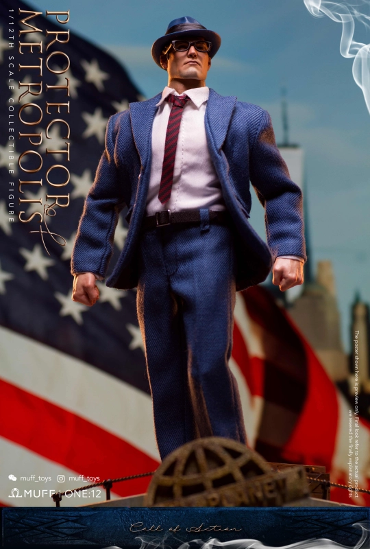 IN STOCK MUFF TOYS 1/12 Superman Metropolis Reporter Clark Kent Action ...