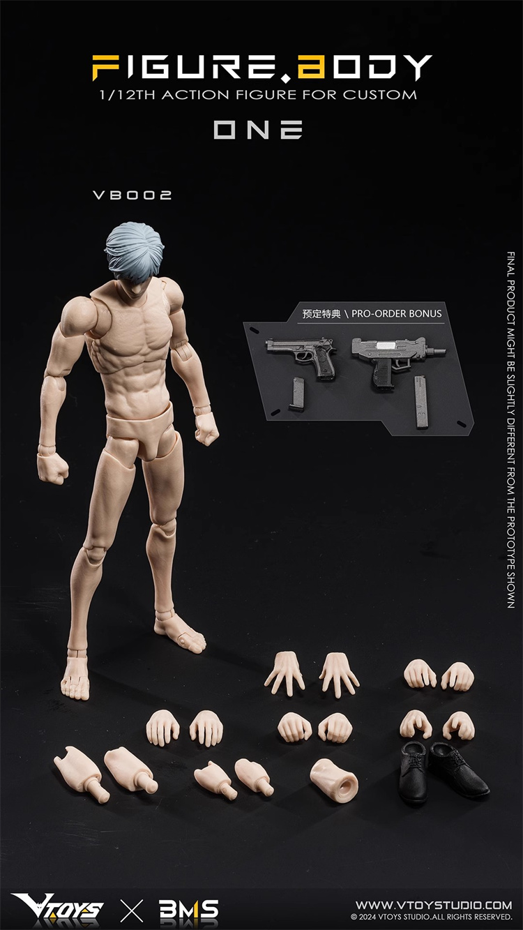VTOYS X BMS VB002 VB003 1/12 Male Strong Action Figure