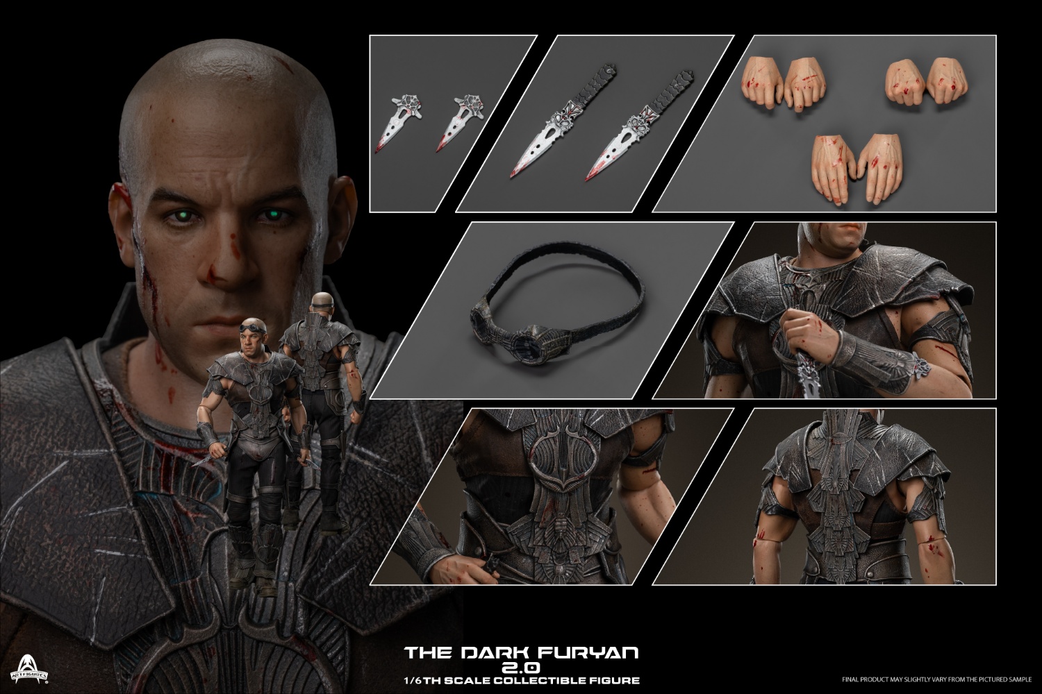 In Stock Art Figures AF-031 1/6 The Dark Furyan 2.0 12" Male Action ...