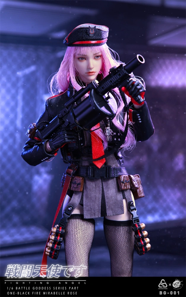 In Stock POPTOYS BG-001 1/6 Battle Angel Black Fire Mirabelle Rose ...