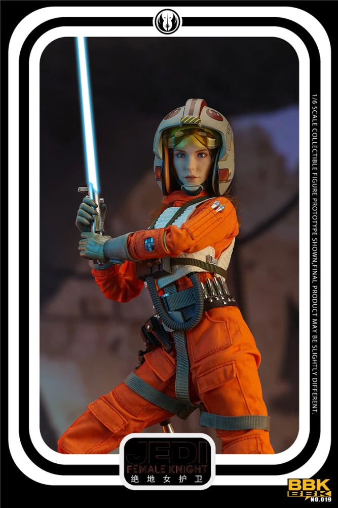 In Stock New BBK BBK019 1/6 Jedi Female Knight 12" Female Action Figure ...
